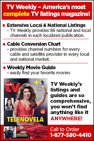 Order :: TV Weekly Magazine - Local TV & cable print listings with ...